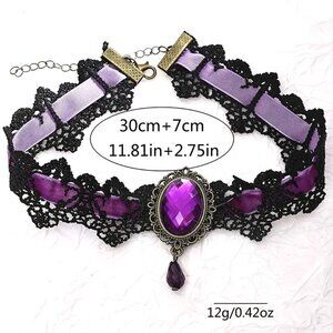 Choker Necklace | Jewelry | Lace Choker Necklace Sexy Jewel Goth Rave ...